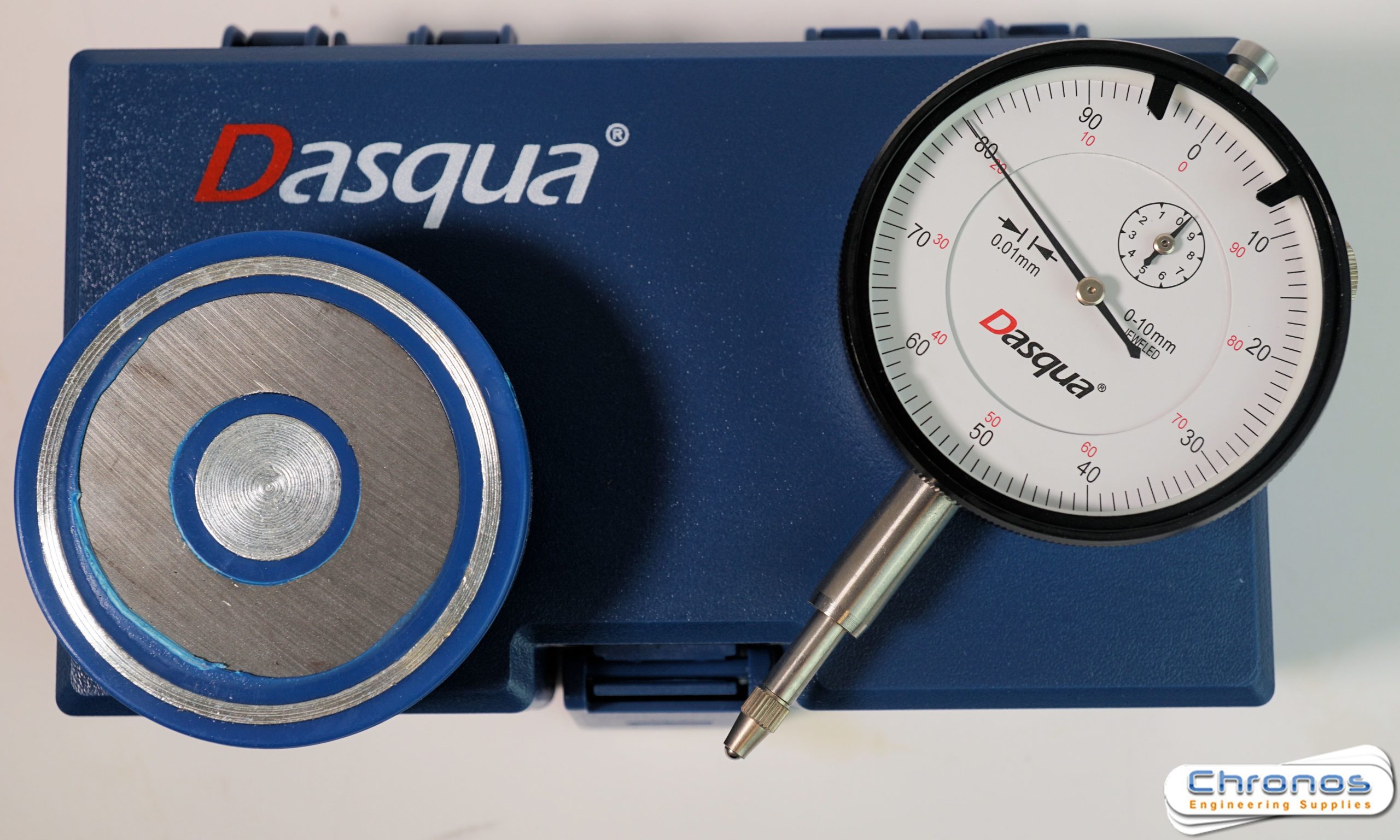 Dasqua Mini Dial Gauge 0 - 3 mm x 0.01 mm With Lug