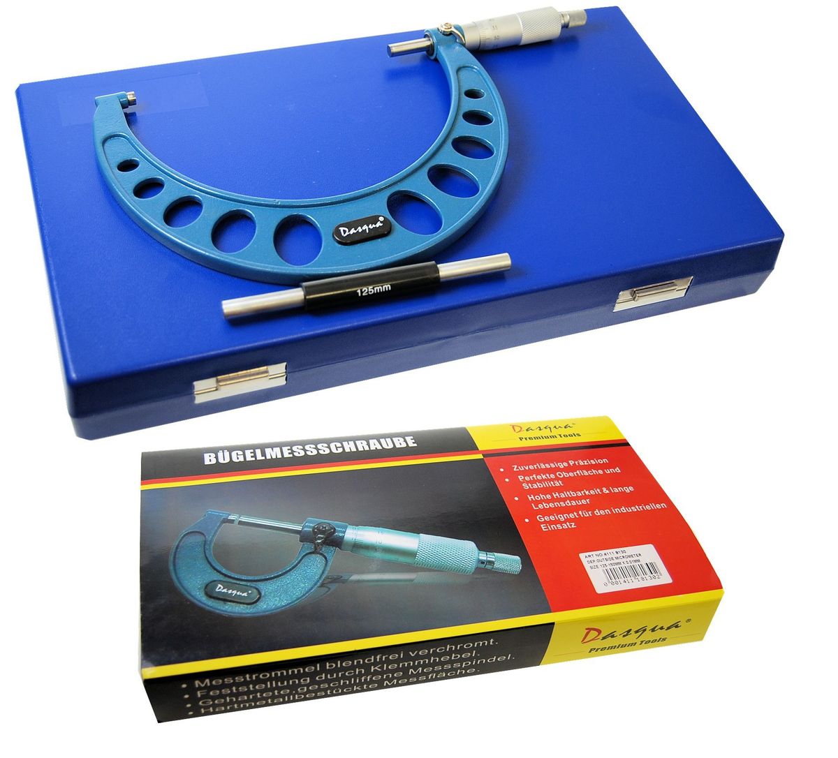 Dasqua 125 - 150 mm x 0.01 mm Outside Micrometer