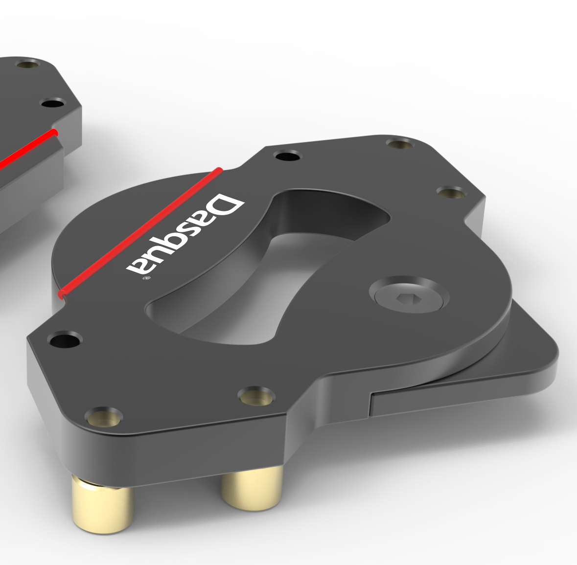 Dasqua Black-Red Plus Corner Radius Template Metric - Dasqua Tools ...