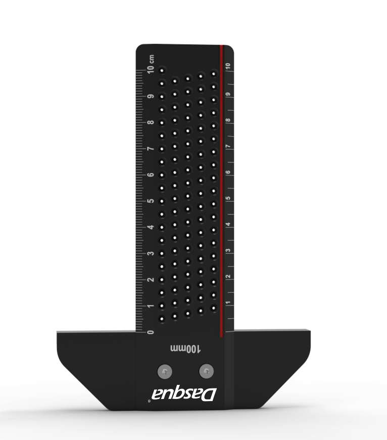 Dasqua Black-Red Plus T-Shaped Ruler With Marked Holes 100 MM - Dasqua ...