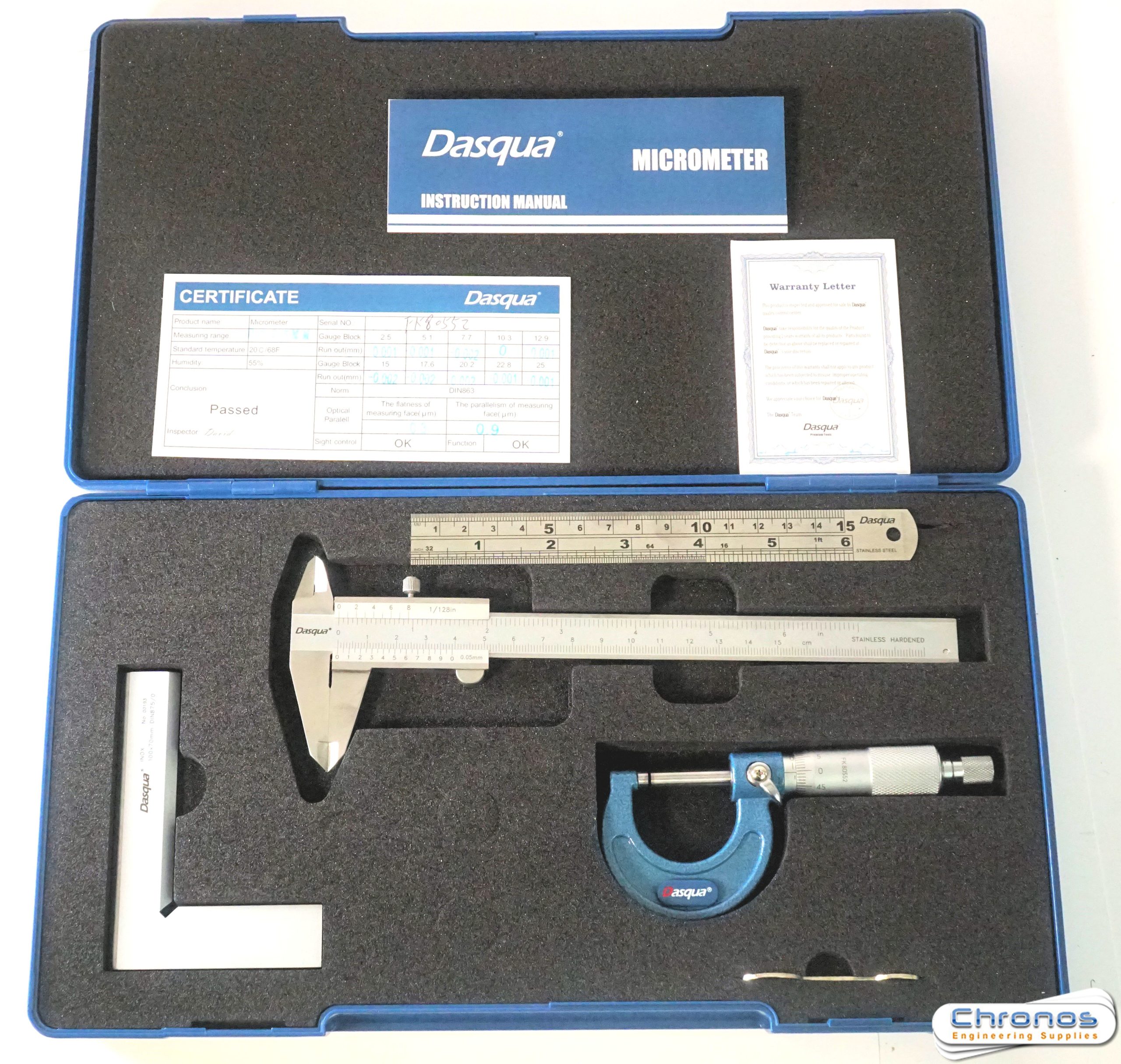 Dasqua 4pc General Purpose Precision Measuring Set - Dasqua Tools (Chronos)
