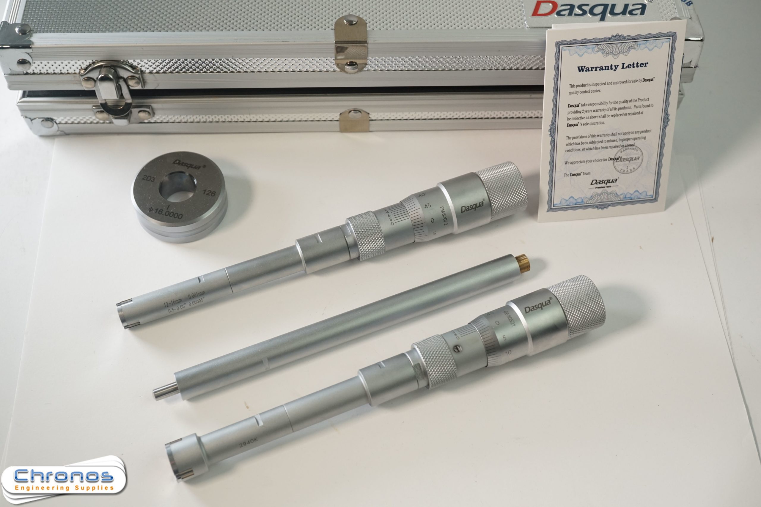 Dasqua Three Points inside Micrometer Set 12 - 20 mm , 12-16 , 16-20 mm)