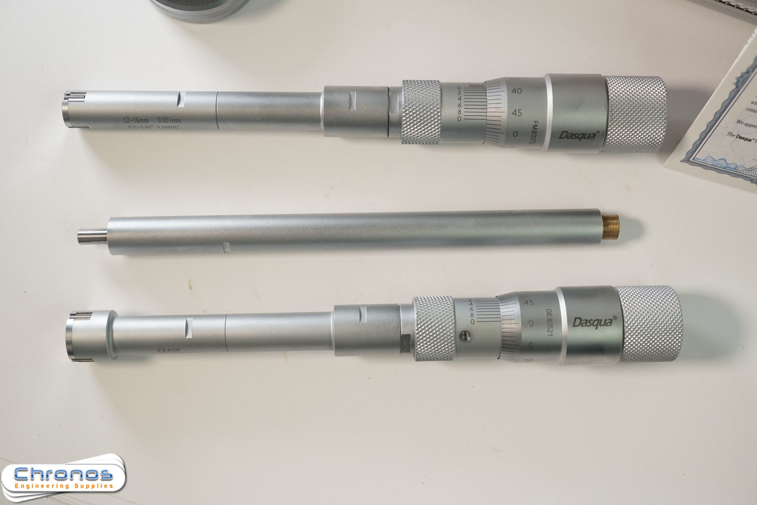 Dasqua Three Points inside Micrometer Set 12 - 20 mm , 12-16 , 16-20 mm)