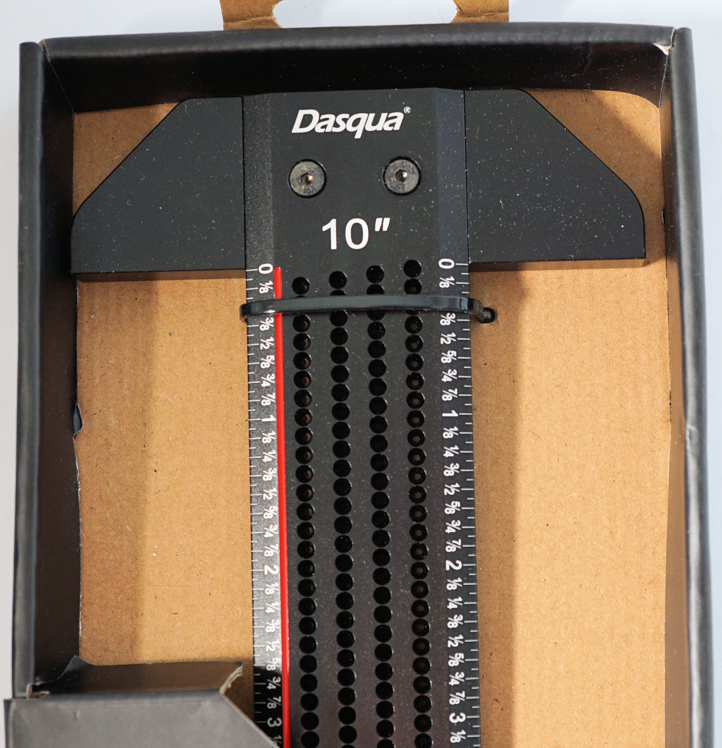 Dasqua Black-Red Plus T-Shaped Ruler With Marked Holes 10" - Dasqua ...