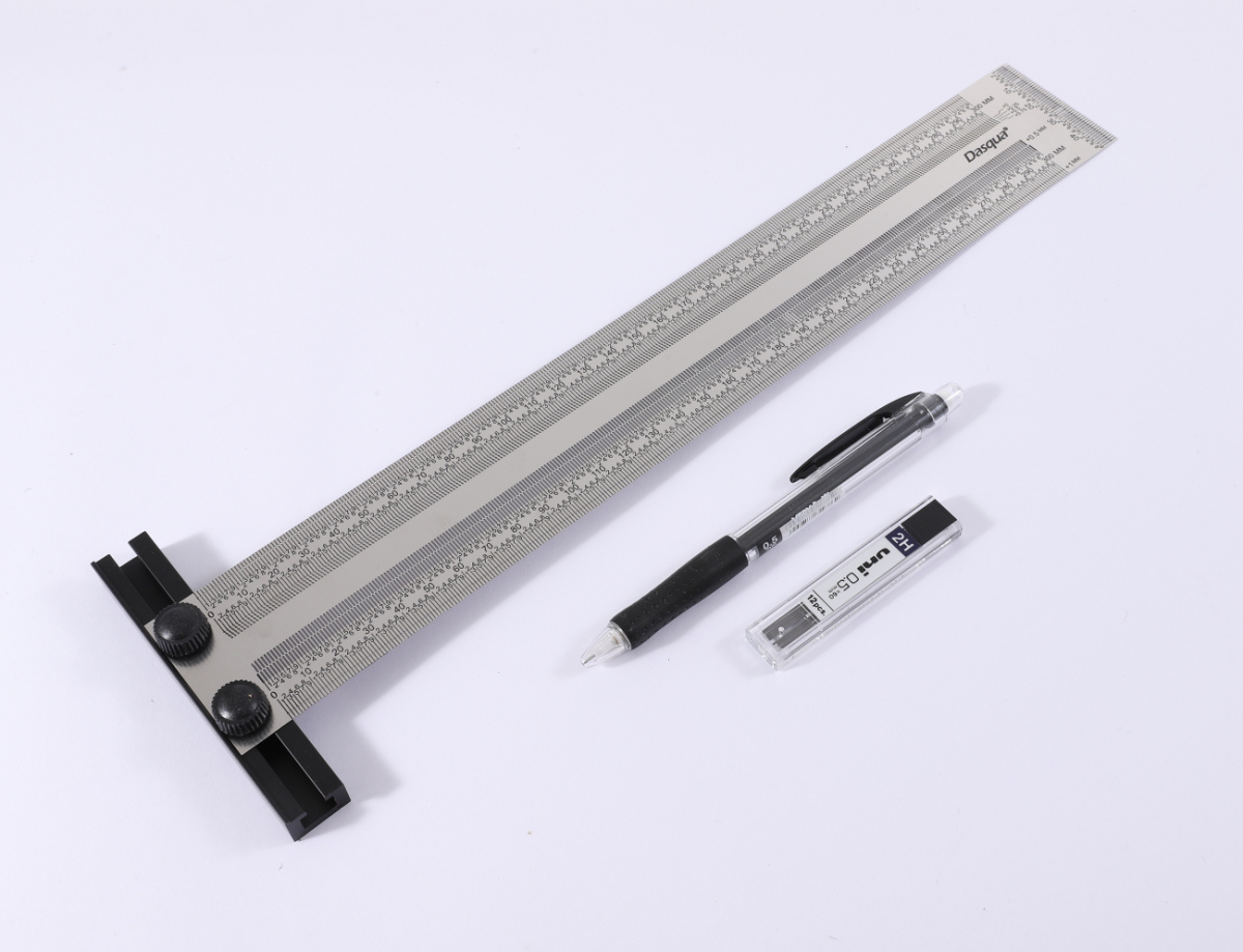Dasqua Black-Red Plus Precision Marking T-Ruler 12" / 300 mm - Dasqua ...