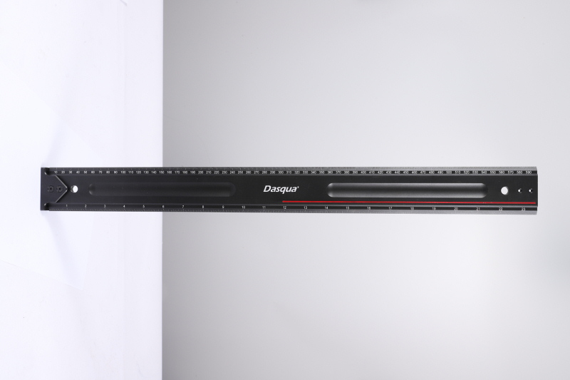 Dasqua Black-Red Plus Measuring Ruler with Hook-Stop 600mm / 24″ 1804 ...